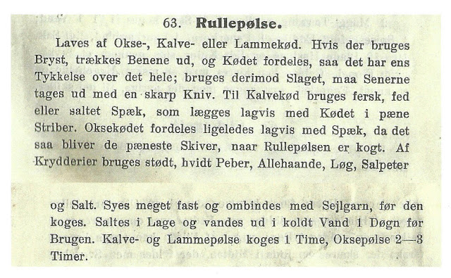 Rullepølse (Rolled Sausage) - Sid's Sea Palm Cooking