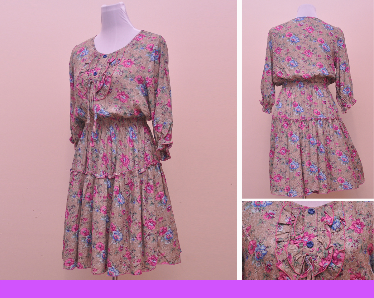 ShopSanaSini: [STOCK CLEARANCE] Dress Bunga-Bunga..