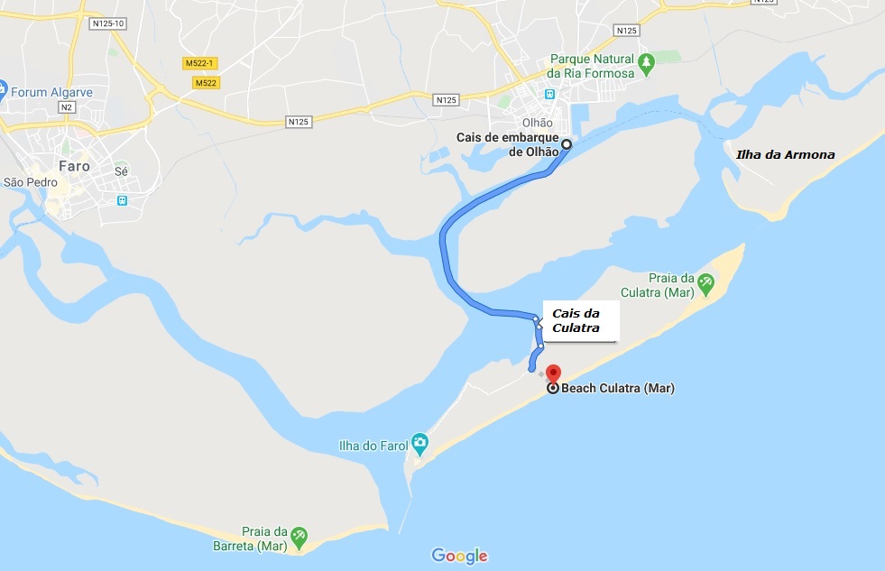 ALGARVE: IMENSIDÃO DE MAR AZUL NA ILHA DO FAROL E DA CULATRA