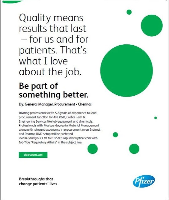 Udyog Adda Pfizer Urgent Hiring For Procurement Apply Now