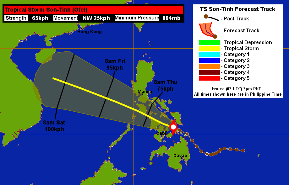 SA GITNA NG BAGYO: Tropical Storm Son-Tinh (Ofel) Update #4 (w/ Video)