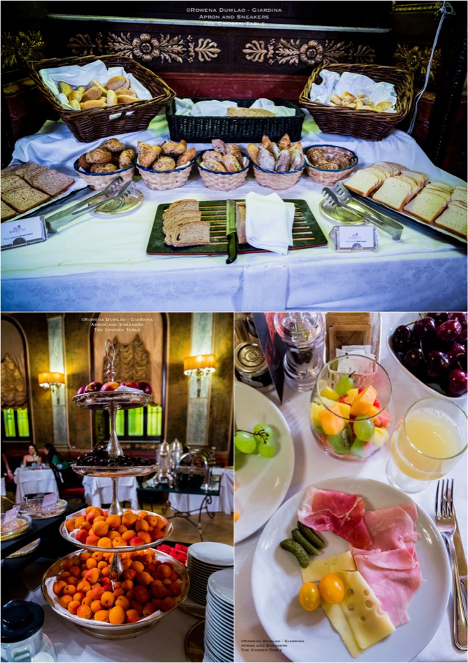 Breakfast at Grand Hotel Plaza in Rome, Italy