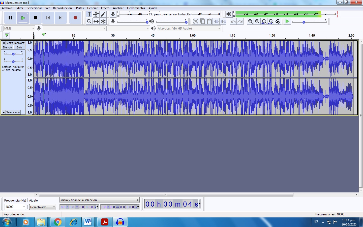Jessica Meza Enseñar y Aprender en tiempos de cambios: Clase Audacity