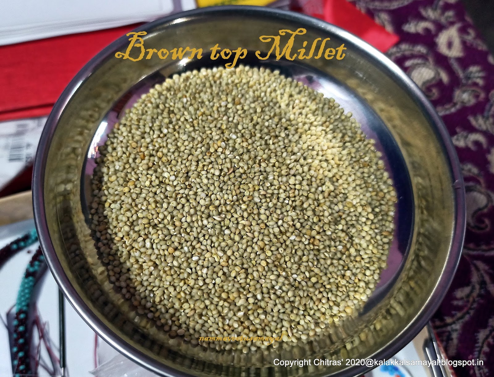 kalakkalsamayal: Brown-top-millet-Bread