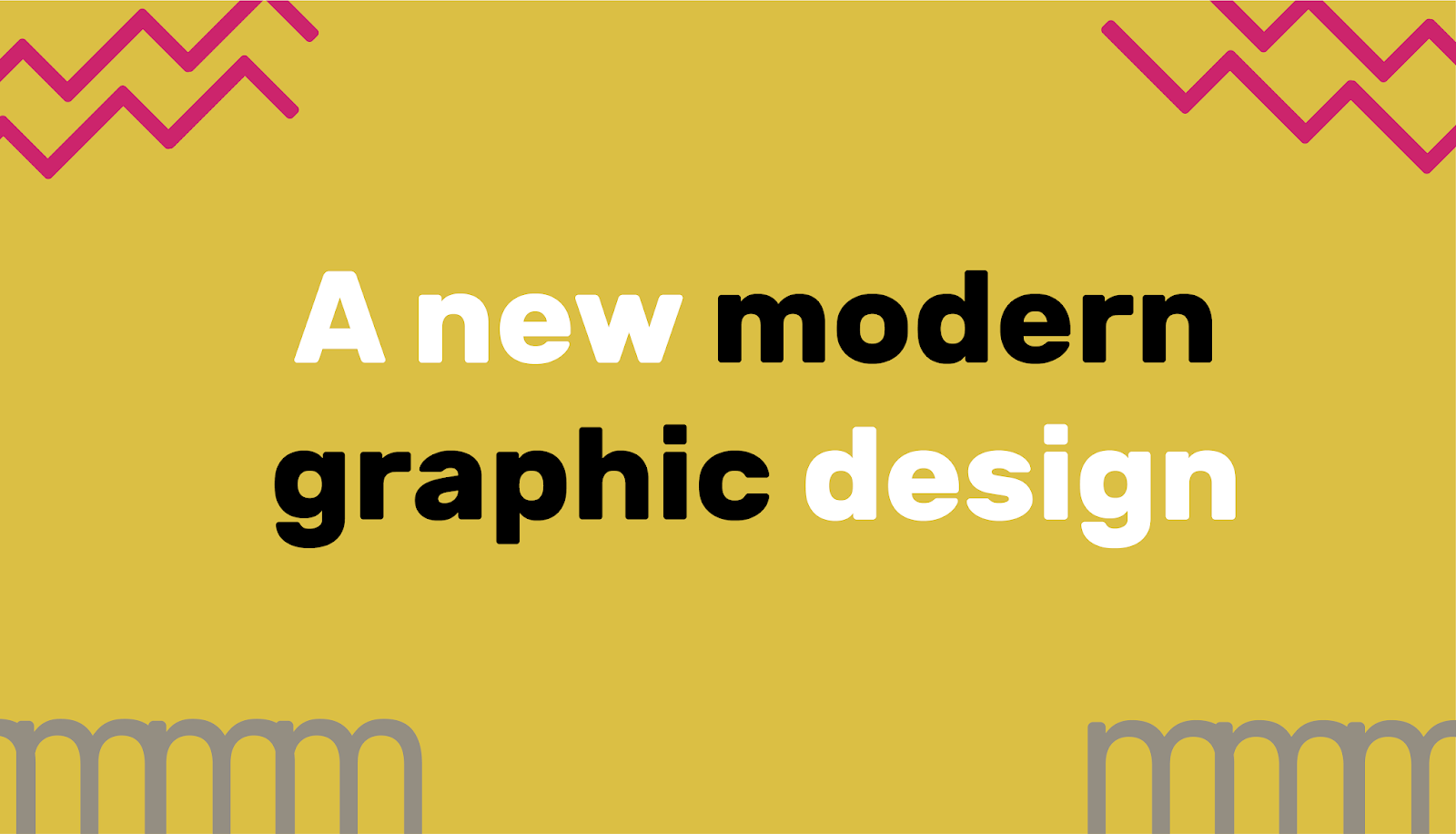 A new modern graphic design ~ Graphic Design by Mariana