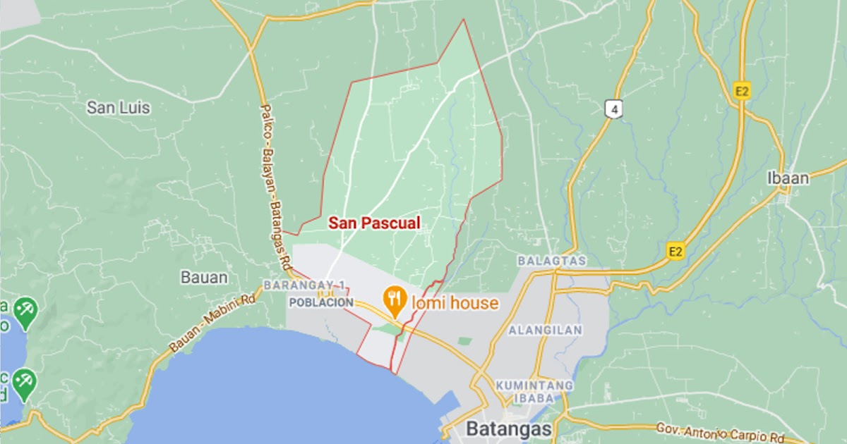 Map of San Pascual, Batangas - Batangas History, Culture and Folklore