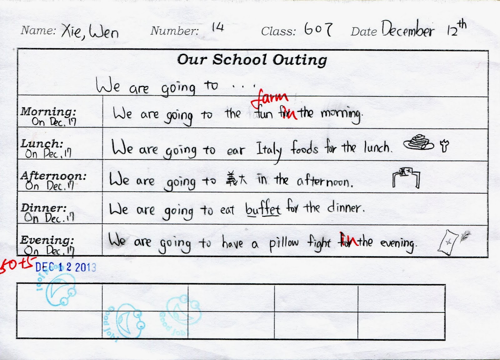 Hi Pals: Our School Outing