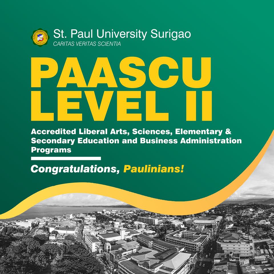 SPUSurigao PAASCU Level II ~ St. Paul University Surigao