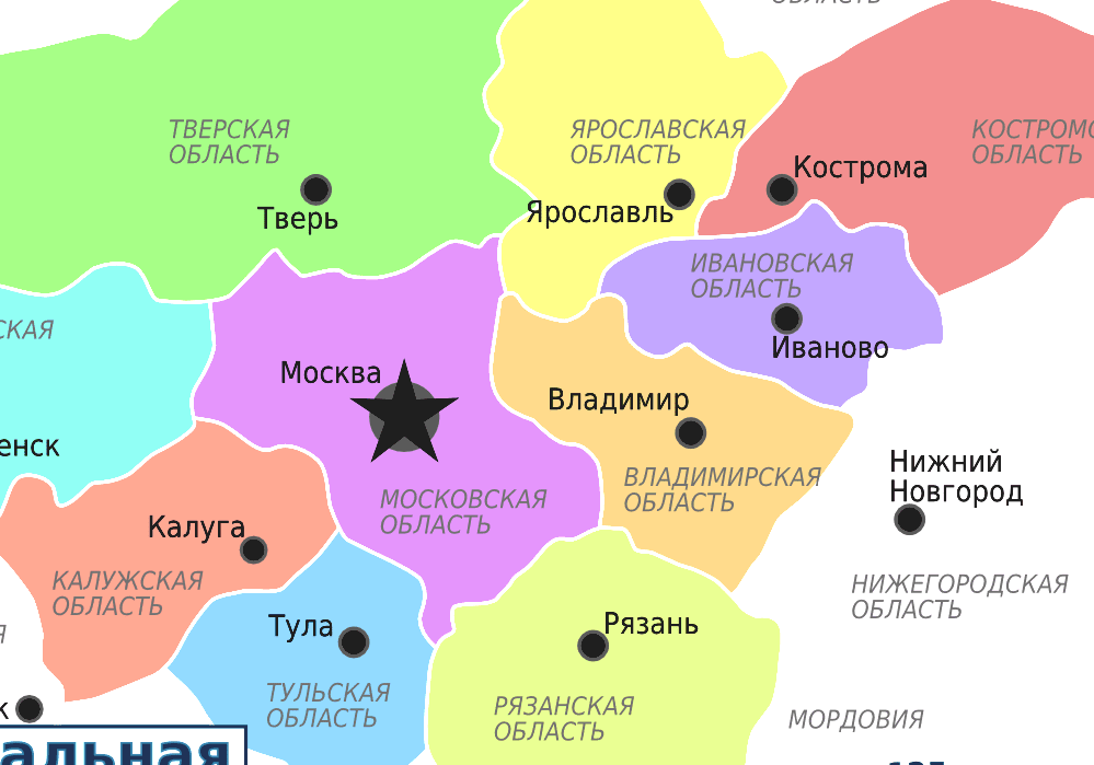 Russia - Russian Domain Map