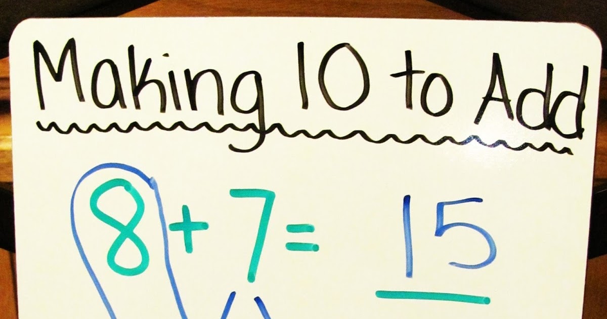 Miss Giraffe's Class: Making a 10 to Add