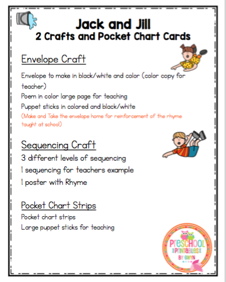 Jack And Jill Preschool Theme