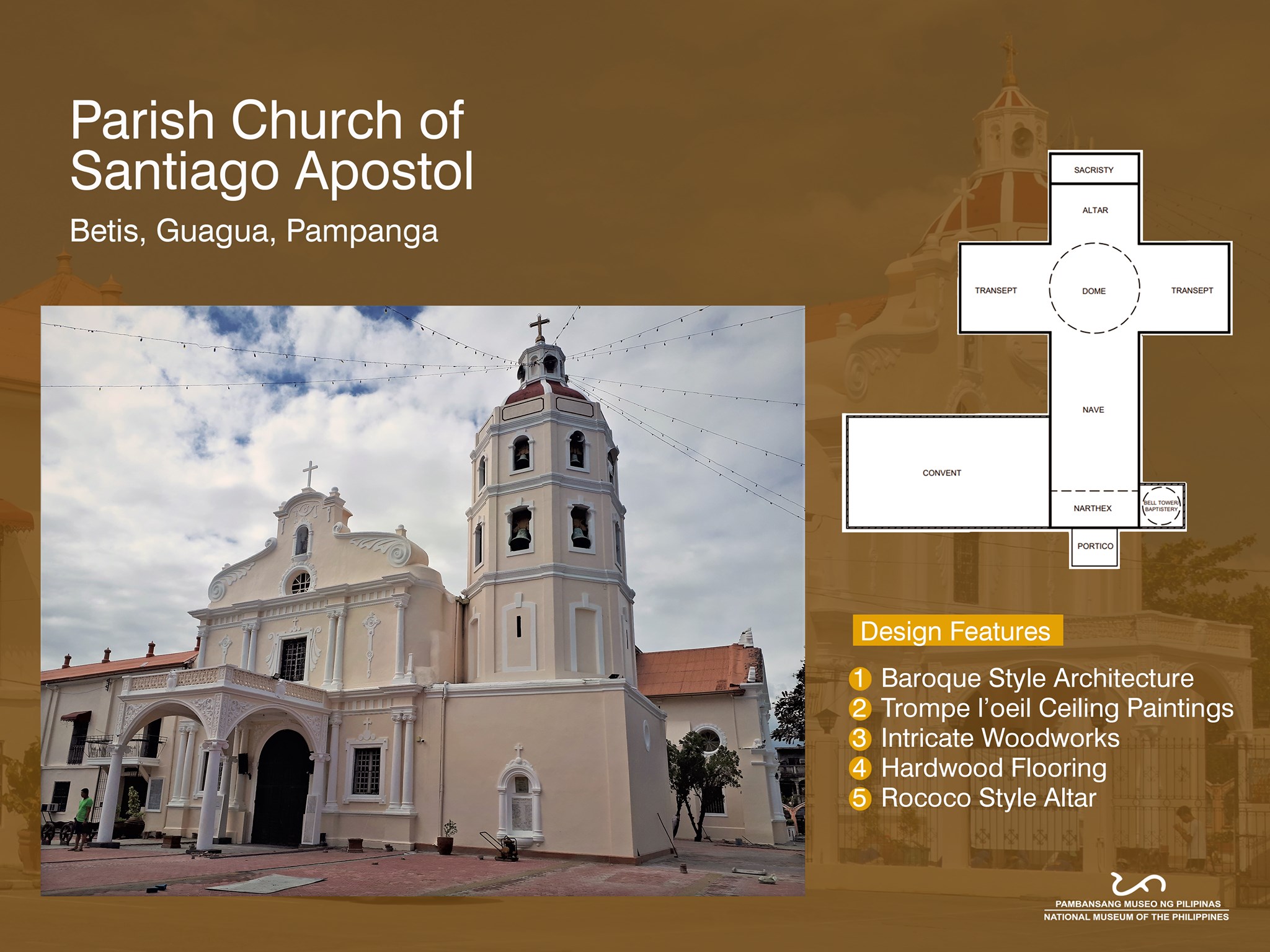 The Parish Church of Santiago Apostol or the Betis Church in Guagua ...