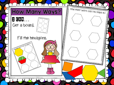 KinderGals: Easy Ways to Use Pattern Blocks to Teach ALL the Math Standards