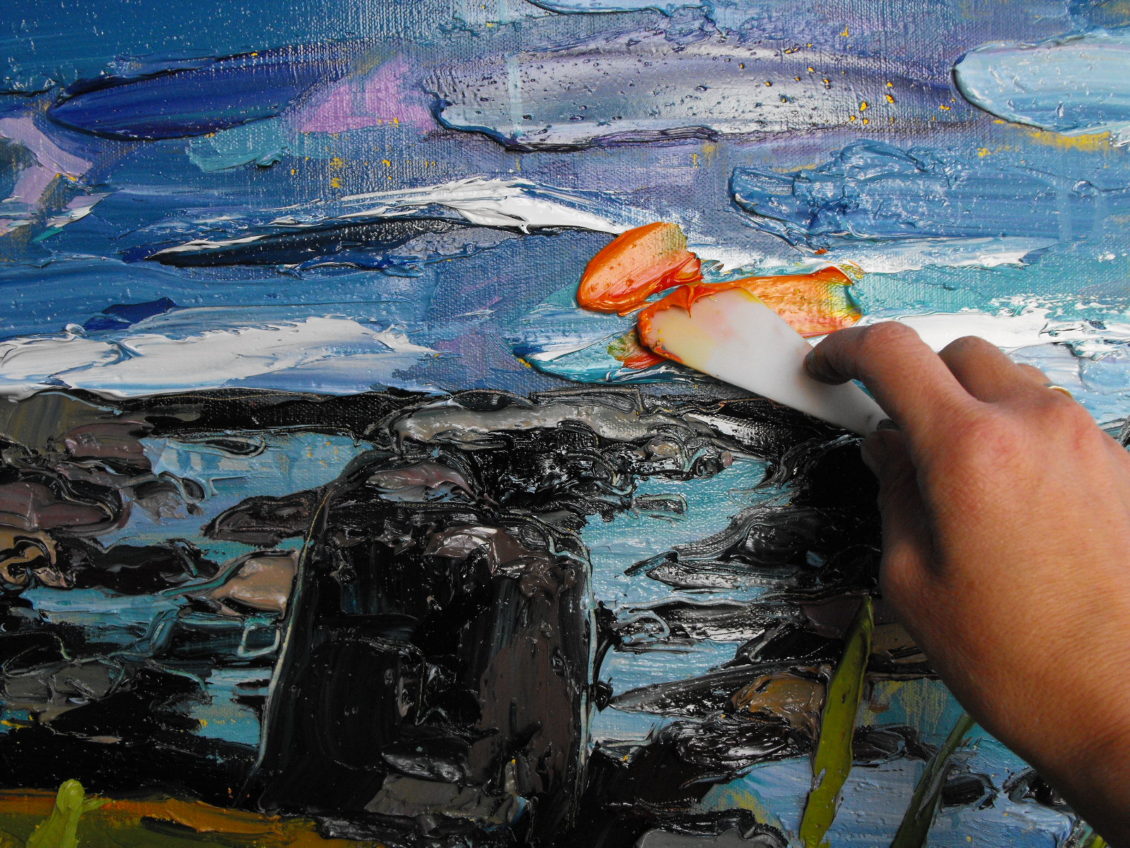 Judith I Bridgland: Painting a Painting