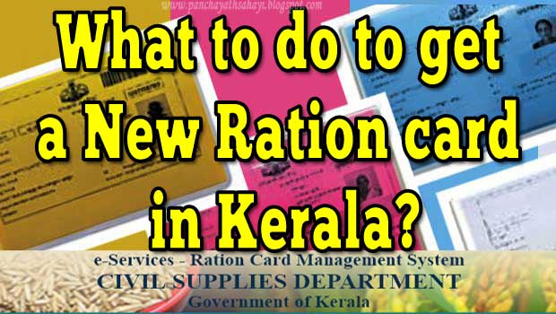 What to do to get a New Ration Card in Kerala? - Panchayath Sahayi