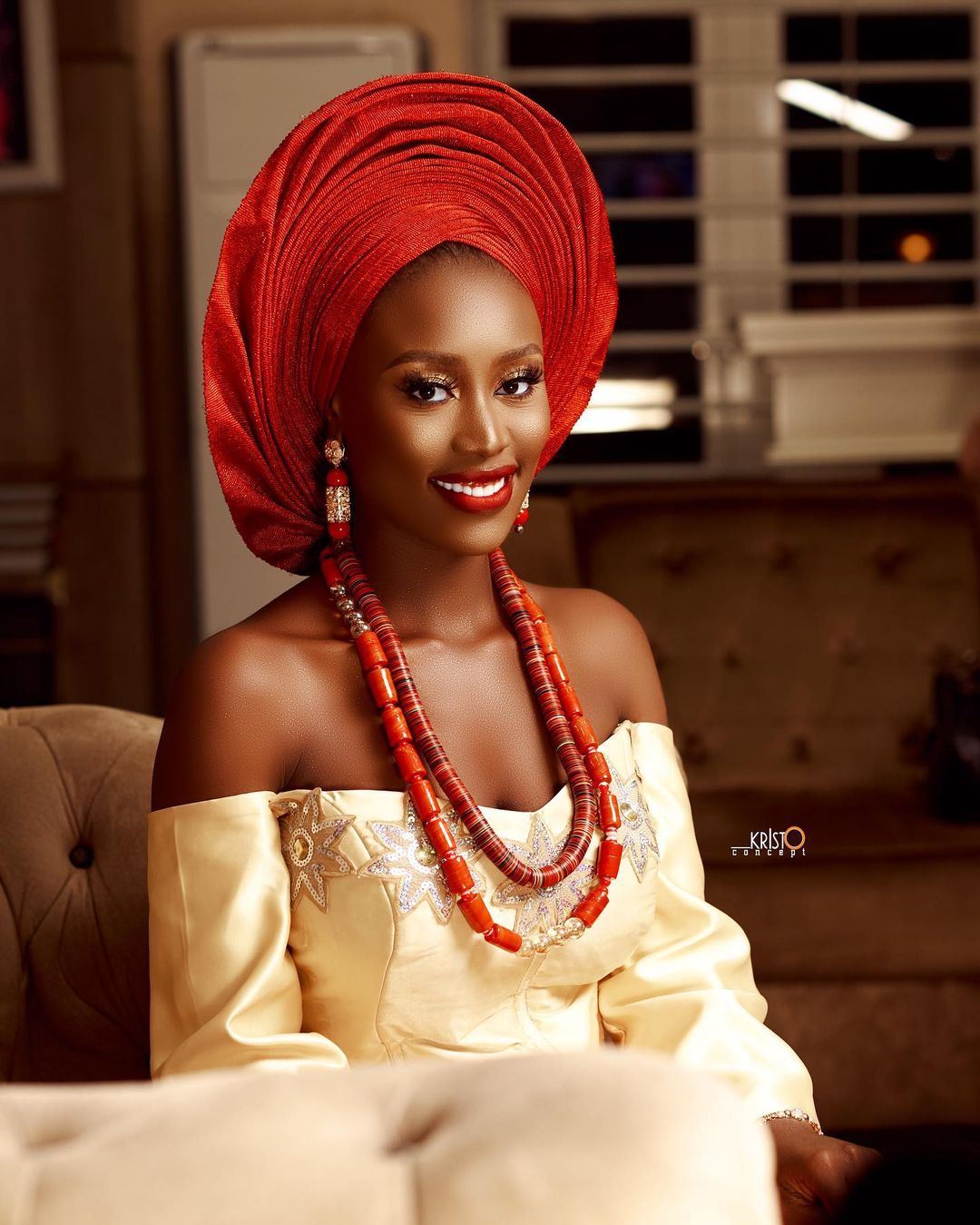 Most beautiful 2021 Nigerian bridal makeup and gele styles | Melody Jacob