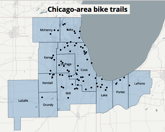 Chicago Area Bike Tour: MAPS