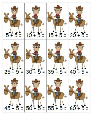 Go Monkey A Go Fish Game! The Easy Division Facts! - Fern Smith's ...