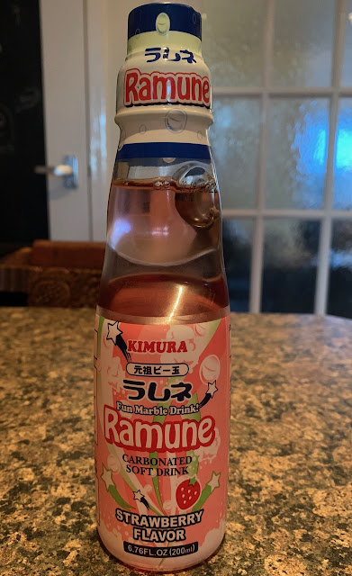 FOODSTUFF FINDS: Ramune - Strawberry Drink (Ocado) By @Cinabar