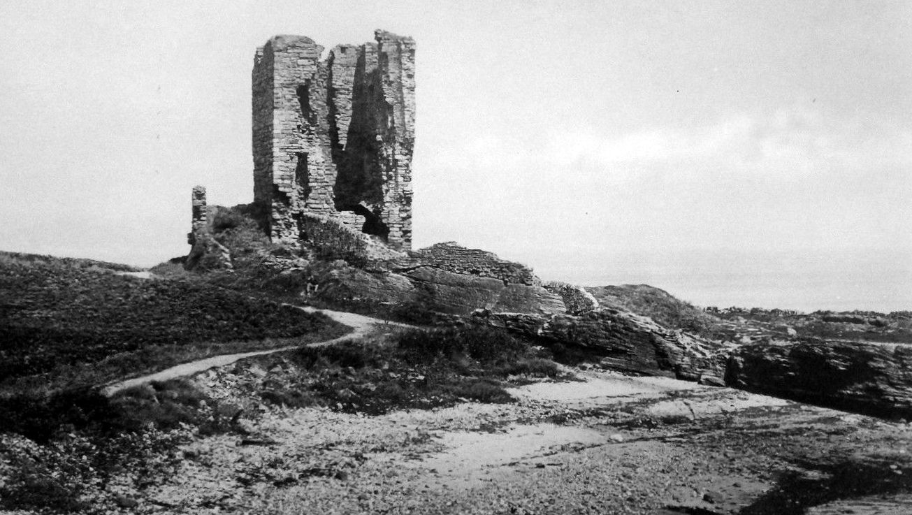 Tour Scotland: Old Photograph Seafield Tower Scotland