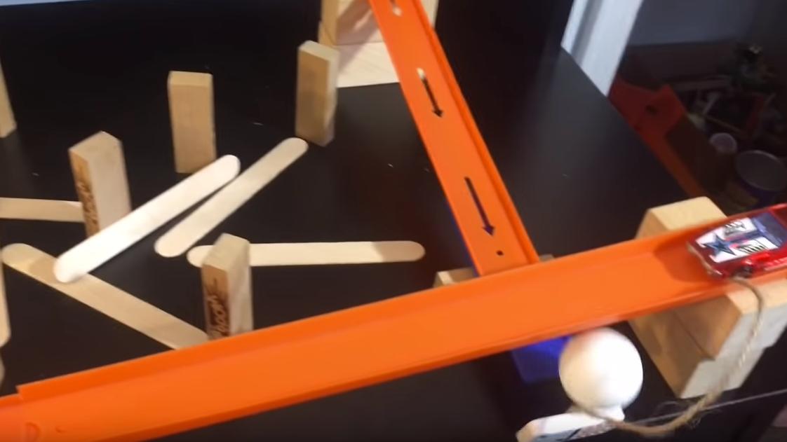 The Most Complicated Trickshot Ever (Rube Goldberg Machine Screenlink ...