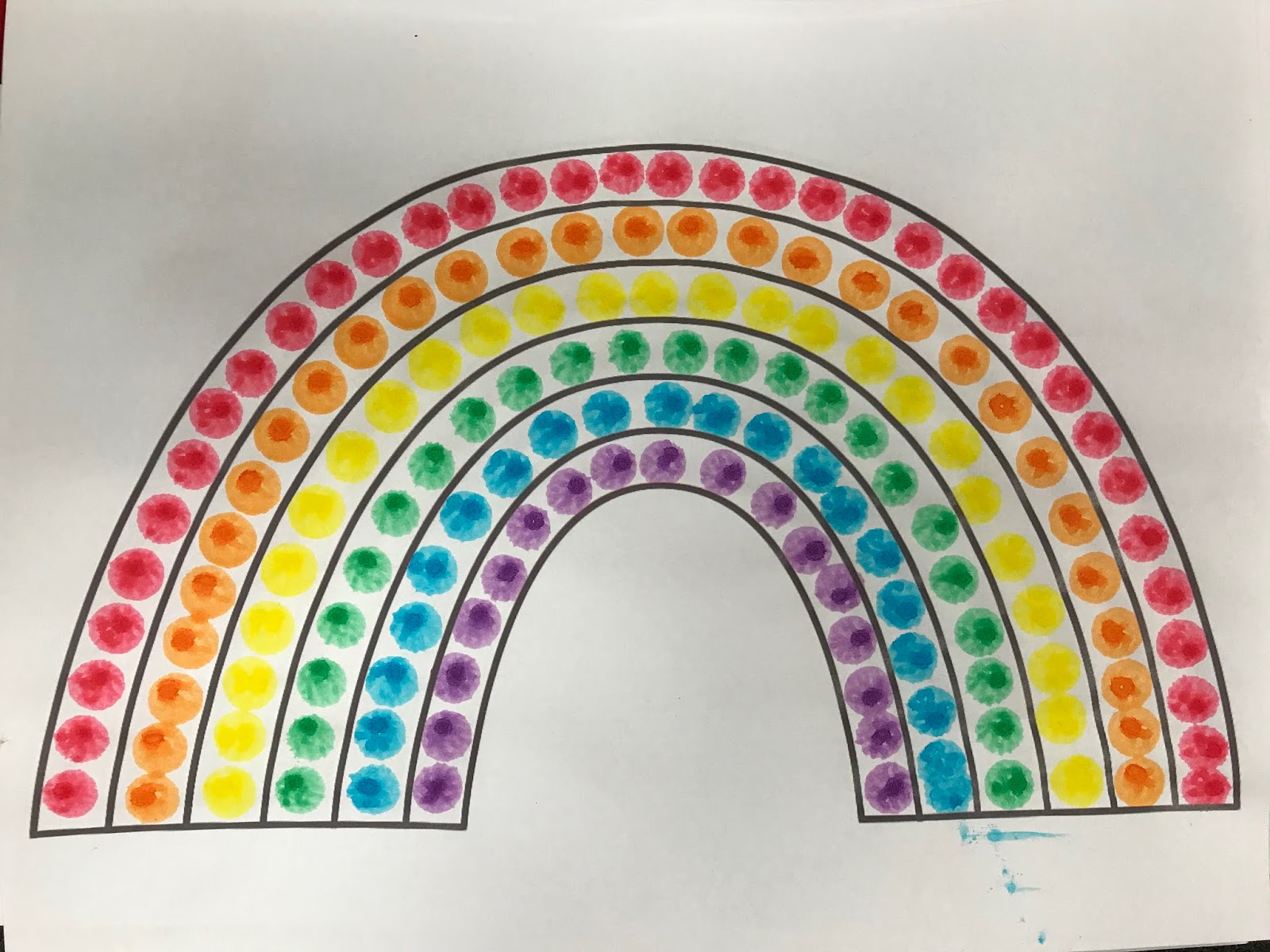 Mrs. Neher's Art Class: Pre-K Rainbow Dot Art