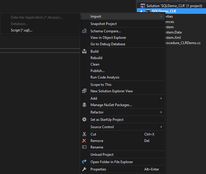 Steps for how to create CLR Stored Procedure in SQL Server