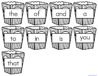 Teachers R US: Kindergarten Popcorn High Frequency Words Activity Freebie