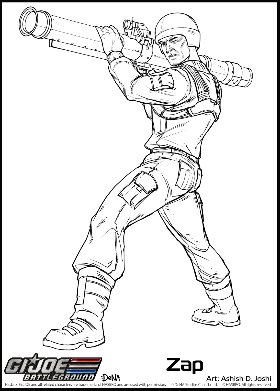 ATOMIC HERMIT: G.I.JOE Battleground line Art