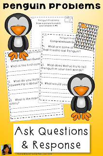 First Grade Love: Penguin Problems Book Companion