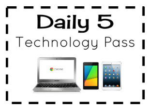 Daily Five Technology: Daily 5 Technology Pass