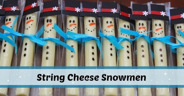 DigiCrumbs: String Cheese Snowmen - Winter PreSchool Snack