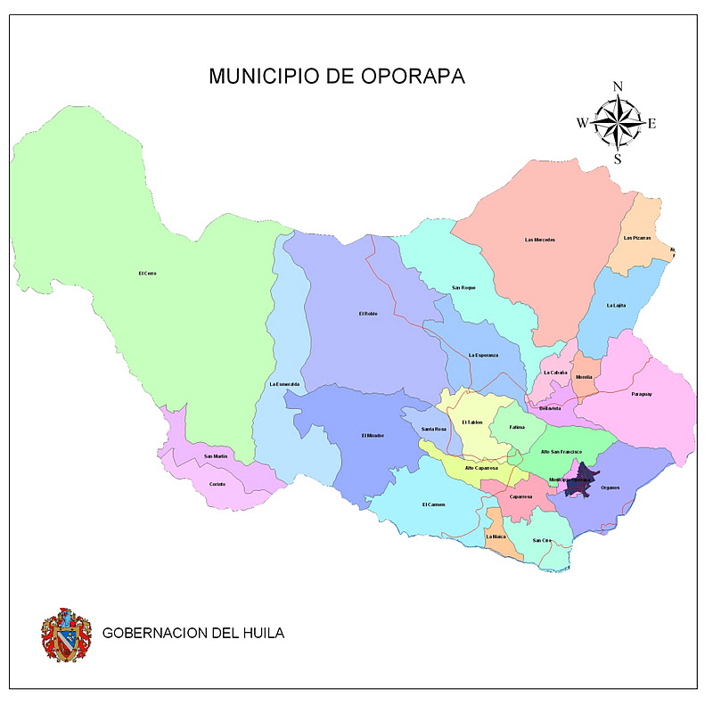 Noticias, Arte, Cultura y Turismo: 37 MUNICIPIOS: MAPAS HUILA