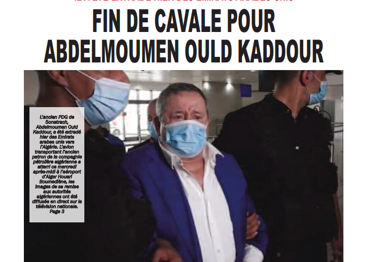 Algérie - L’ancien PDG de Sonatrach, Ould Kaddour, extradé des Emirats