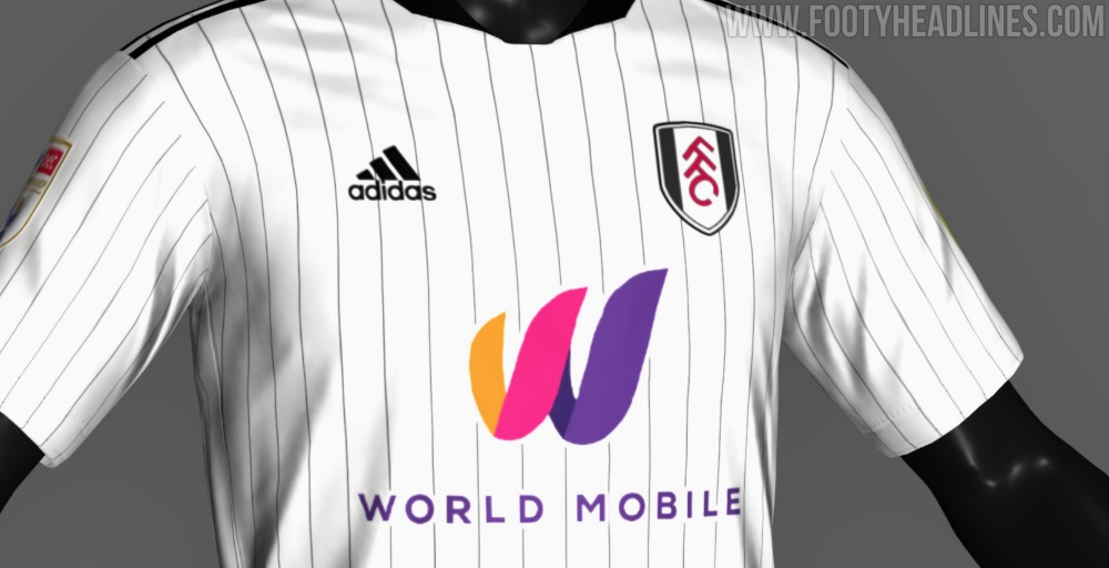 Fulham Announce World Mobile Main Sponsor Deal - 21-22 Home & Away Kits ...