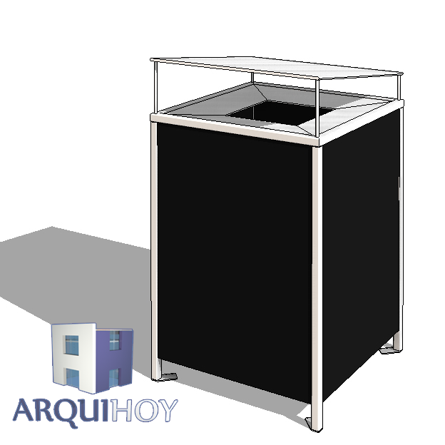 Basureros Exterior y Comercial (RFA | ArquiHoy-Revit