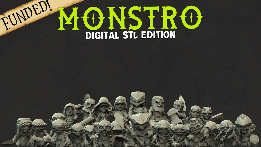 Tabletop Fix: Mini Boss Toys - MONSTRO 3D Kickstarter