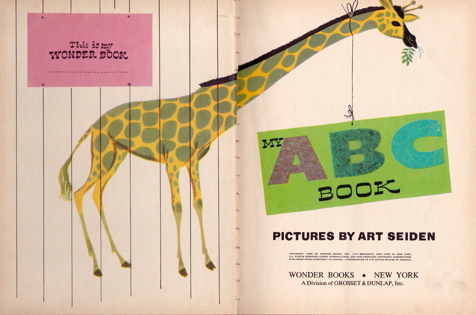 My Retro Reads: "My ABC Book" written & illustrated by Art Seiden (1953)