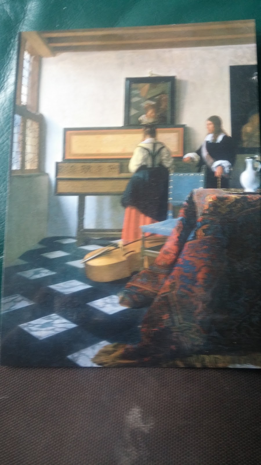 mysterious-river: Vermeers painting of woman at the viginal with music ...