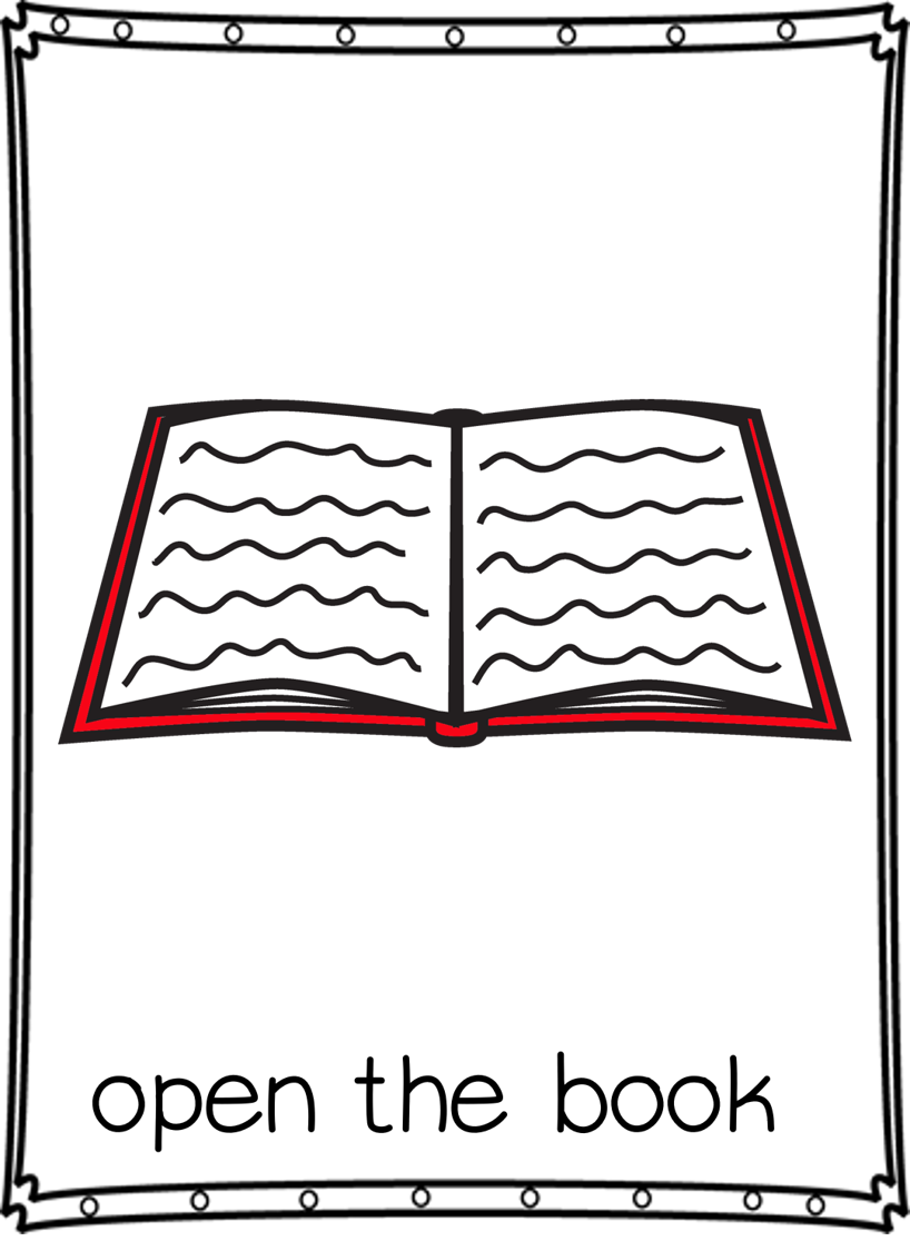 Open Your Book Clipart