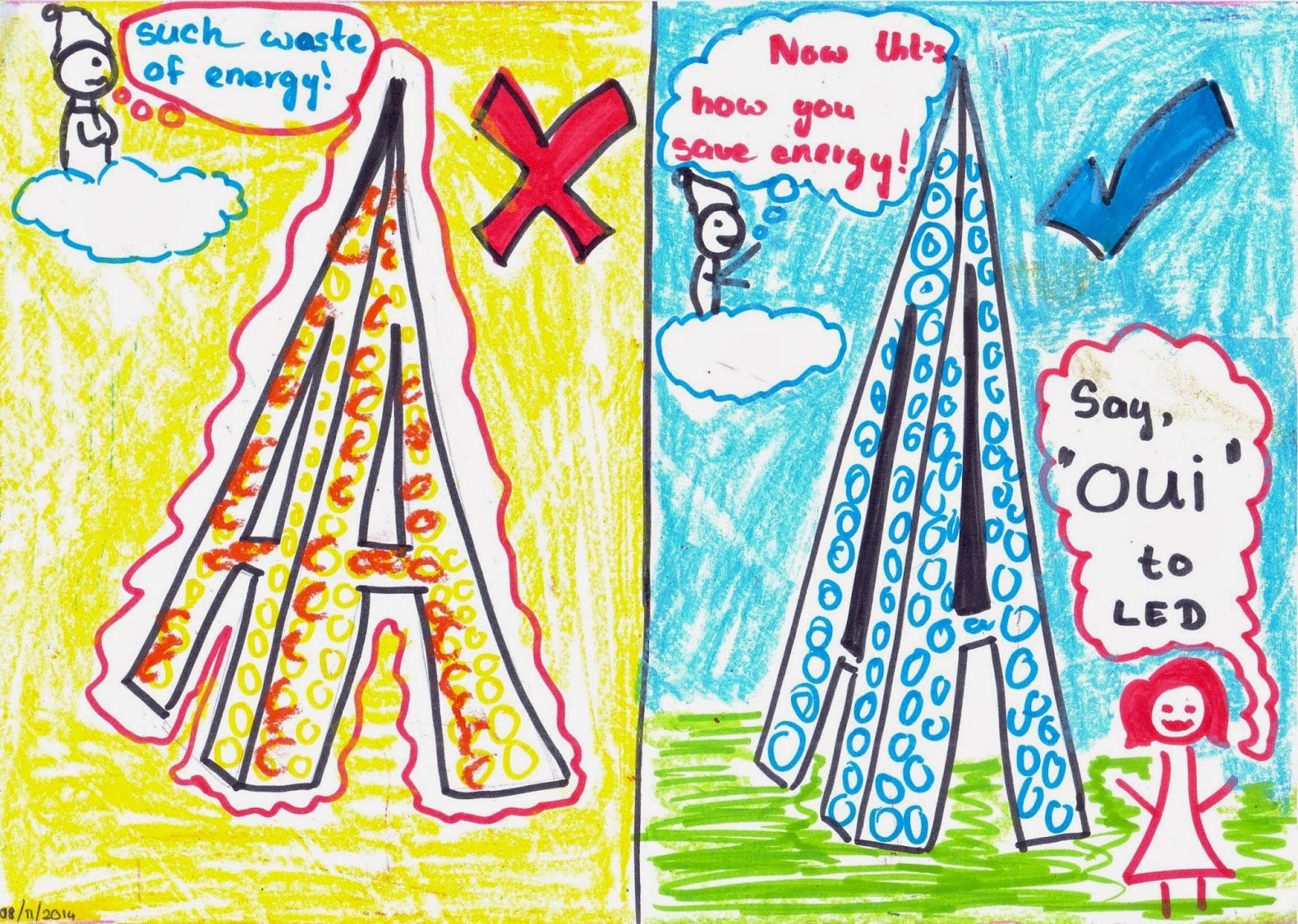 our cartoons to conserve energy