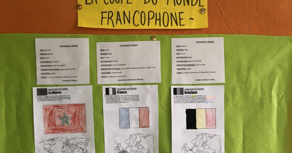 Escuelas Plurilingües Francés: La Coupe du monde francophone.