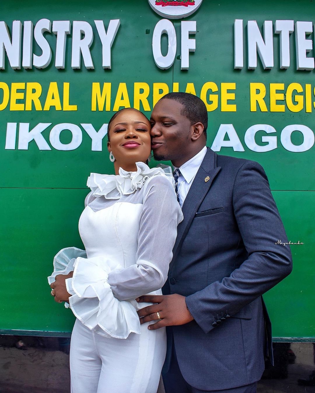 Registry, Court Wedding : Seilat Adebowale and her husband Adeyemo ...