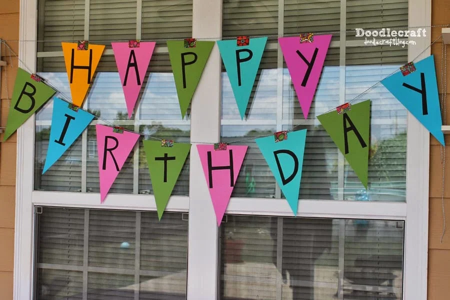 Easy Happy Birthday Pennant Banner!
