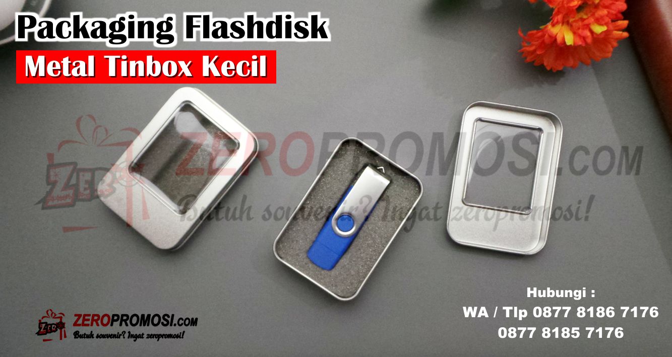 Box Souvenir Flashdisk Eksklusif Metal Tinbox Kecil - Packaging Cetak ...