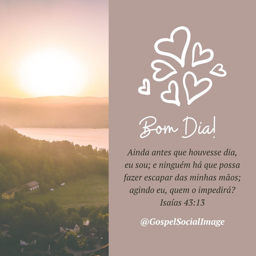 Bom Dia com Deus no comando - Imagens Bíblicas