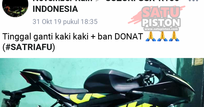 Modifikasi Suzuki Satria FU Full Fairing ala Suzuki GSX 150 RR ...