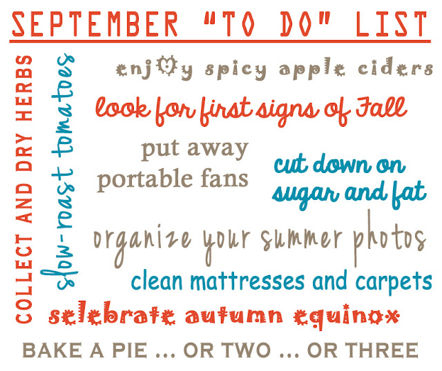 September "TO DO" list | SAS does ...: September "TO DO" list