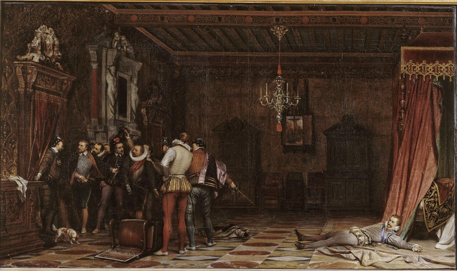 Paul Delaroche: The assassination of Henry I, duc de Guise, at Château ...