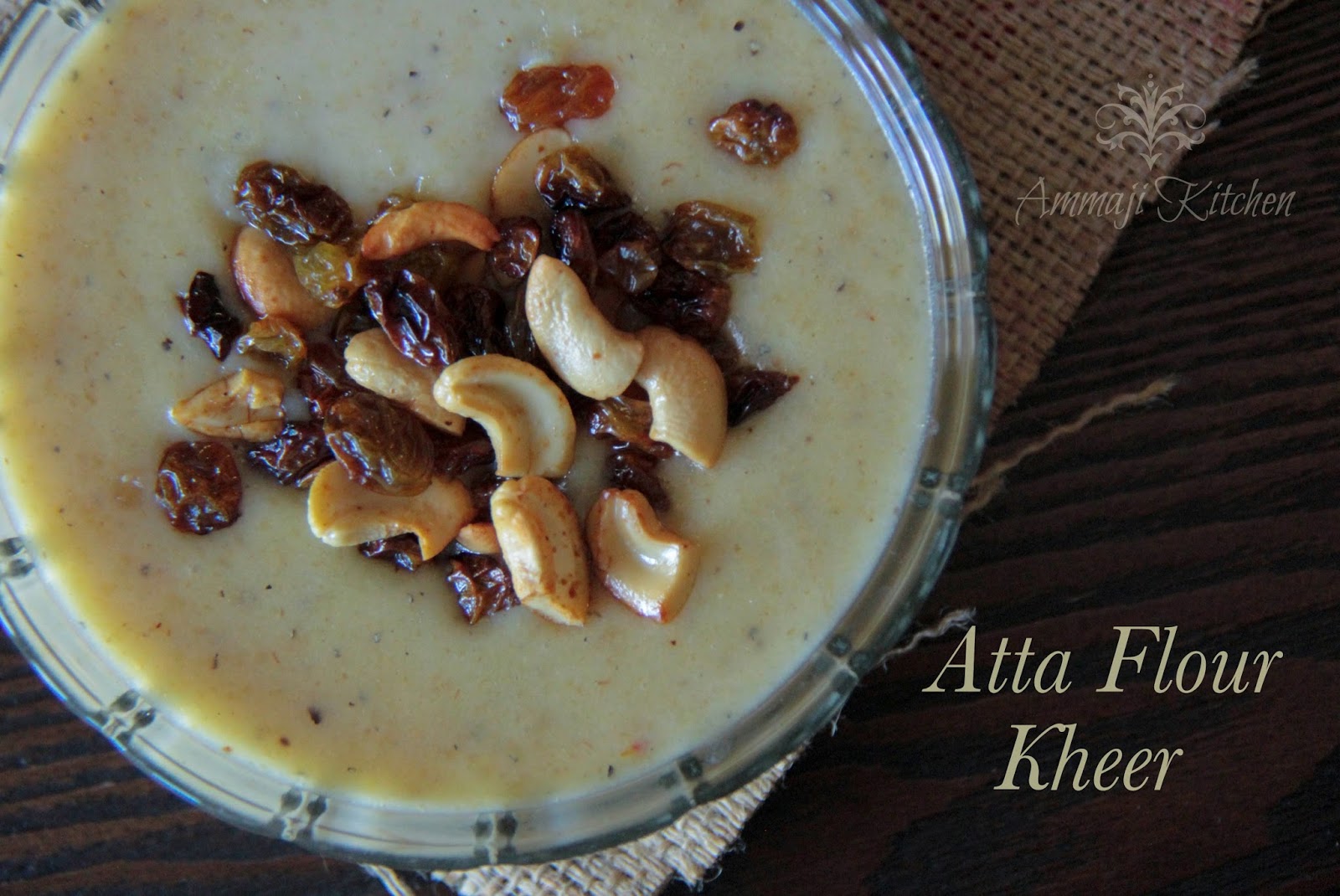 Atta Flour Kheer | Godhuma Pindi Payasam | Indian Food Recipes | Ammaji ...